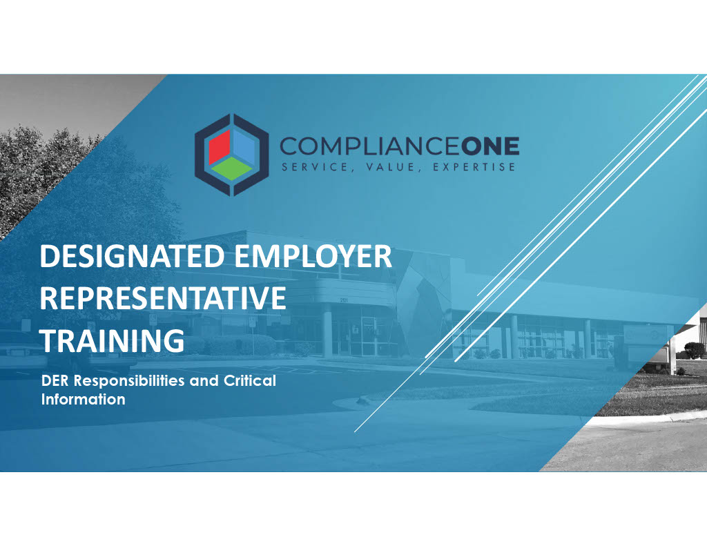 Course: Designated Employer Representative Training - Compliance One